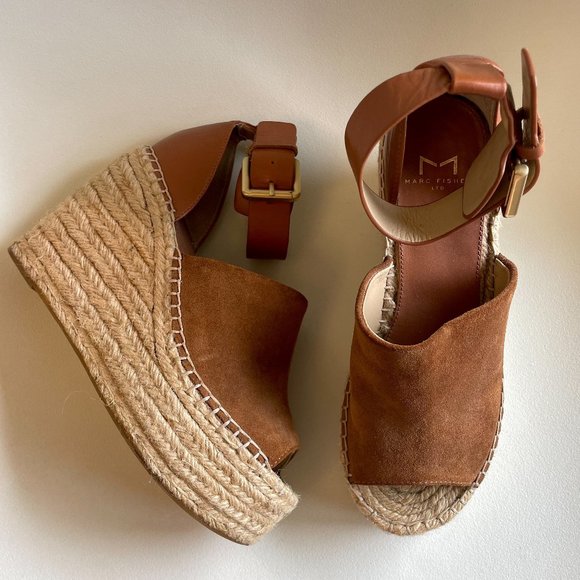 Marc Fisher | Shoes | Marc Fisher Ltd Alida Suede Espadrille Wedge ...
